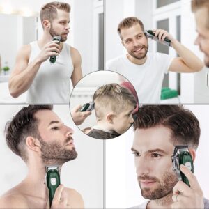 Hair Clippers for Men, Pro Hair Clippers for Barbers and Stylists, Mens Hair Clippers Cord/Cordless Hair Trimmer LCD Durable Haircut Kit with Run Time Up to 5 Hours