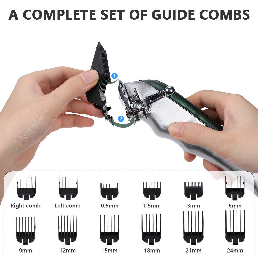 Hair Clippers for Men, Pro Hair Clippers for Barbers and Stylists, Mens Hair Clippers Cord/Cordless Hair Trimmer LCD Durable Haircut Kit with Run Time Up to 5 Hours