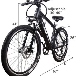 BRIGHT GG ebike 26" Electric Bike for Adults with 350W Motor and 36V 10Ah Built-in Lithium Battery,Mountain/Beach/City Electric Bicycle