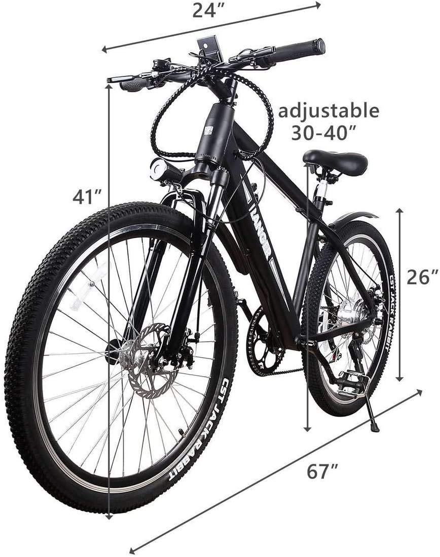 BRIGHT GG ebike 26" Electric Bike for Adults with 350W Motor and 36V 10Ah Built-in Lithium Battery,Mountain/Beach/City Electric Bicycle