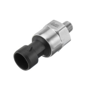 100 PSI Pressure Transducer Sender Sensor with Connector - 1/8 inch 27 NPT Thread Stainless Steel Pressure Sensor for Oil, Fuel, Air, Water