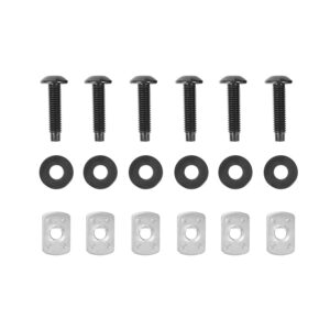 hooke road tj hardtop bolt & nut replacement kit for jeep wrangler tj 97-06 - set of 6