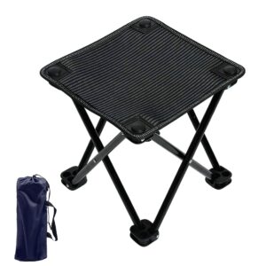 folding camp stool, portable camping stool mini camping foot stool outdoor adult hiking fishing beach portable chair collapsible stool