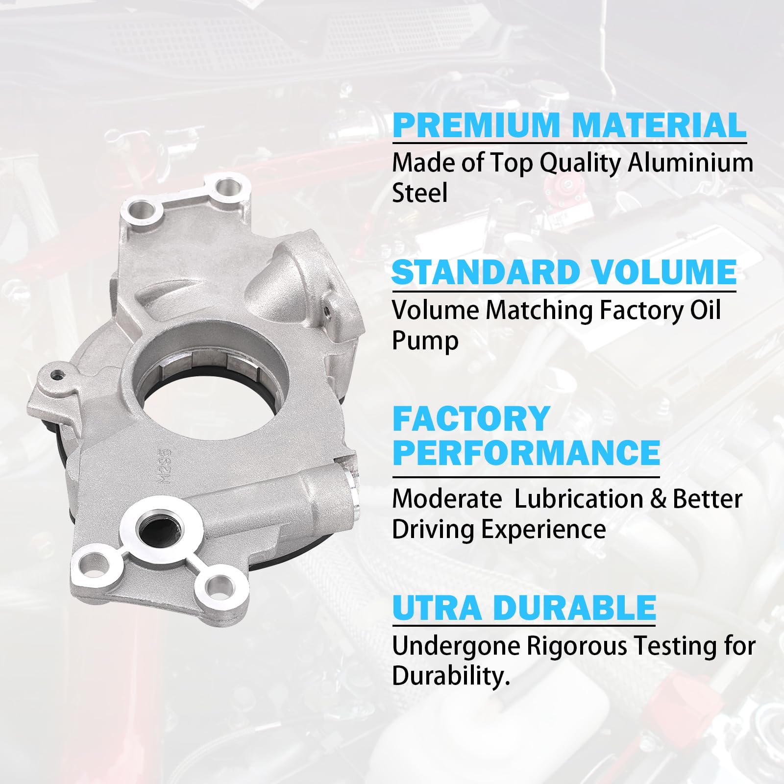 M295 Standard Volume Oil Pump - Compatible with 4.8L, 5.3L, 6.0L Chevy Silverado, Suburban, Tahoe, Trailblazer, GMC Sierra, Yukon, Cadillac Escalade - Replace M295, 12696357, 12586665