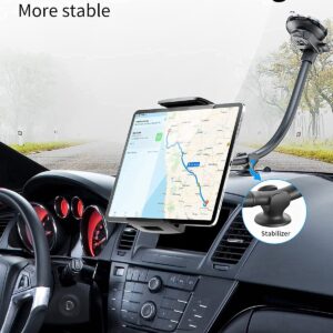 APPS2Car iPad Car Mount, 360 Degree Rotation, Suction Cup, Compatible with 9.7-10.5 Inch Tablets and Phones