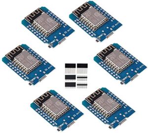 aceirmc 6pcs esp8266 d1 mini wifi dev board esp-12 esp-12f nodemcu mini module for wemos lua 4m bytes wlan wifi internet development board base on esp8266 esp-12f for arduino