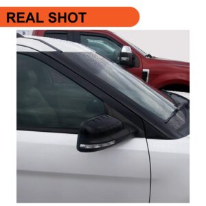 Right A-Pillar Molding Windshield Outer Trim Compatible with 2011-2019 Ford Explorer 4 Door Utility Replace for BB5Z-7803145-AA, BB5Z-7803137-AB W/Side Tape (Passenger Side)