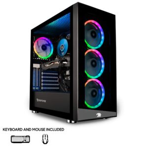 iBUYPOWER Gaming PC Computer Desktop Element MR 9320 (Intel i7-10700F 2.9GHz, NVIDIA GTX 1660 Ti 6GB, 16GB DDR4 RAM, 240GB SSD, 1TB HDD, Wi-Fi Ready, Windows 10 Home) , Black