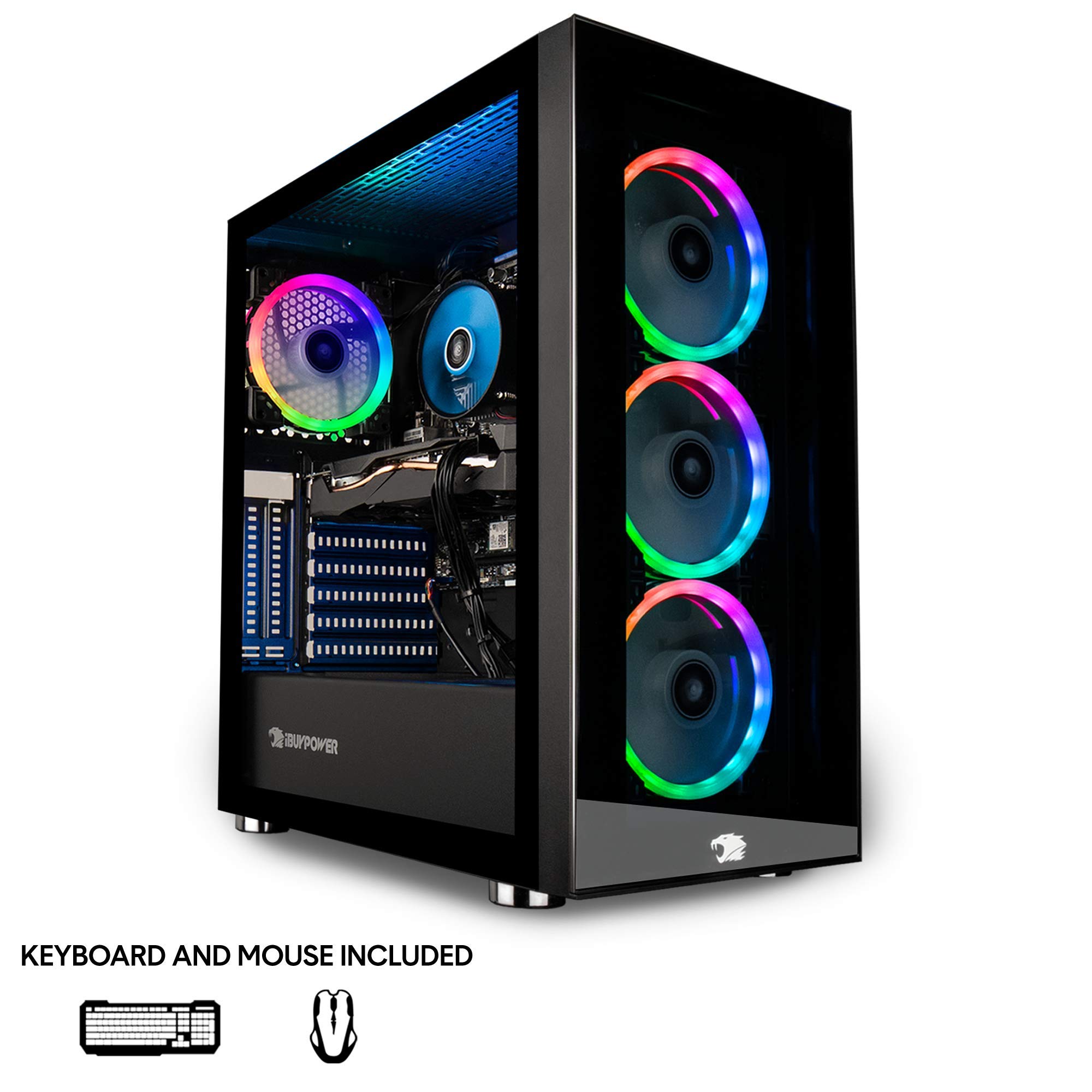 iBUYPOWER Gaming PC Computer Desktop Element MR 9320 (Intel i7-10700F 2.9GHz, NVIDIA GTX 1660 Ti 6GB, 16GB DDR4 RAM, 240GB SSD, 1TB HDD, Wi-Fi Ready, Windows 10 Home) , Black