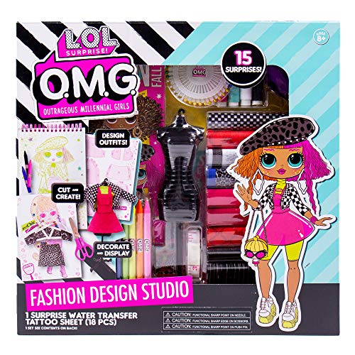 LOL OMG Fashion Studio by Horizon Group USA DIY Fashion Designing Kit. Cut & Create Your Own Outfits. Sketch Designs, Trace & Sew. Includes Fabric, Thread, Crayons, Markers & More