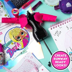 LOL OMG Fashion Studio by Horizon Group USA DIY Fashion Designing Kit. Cut & Create Your Own Outfits. Sketch Designs, Trace & Sew. Includes Fabric, Thread, Crayons, Markers & More