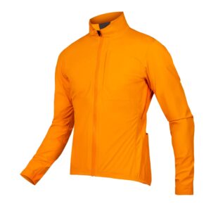 endura men's pro sl waterproof softshell cycling jacket pumpkin, medium