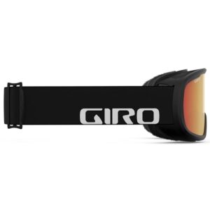 Giro Cruz Asian Fit Ski Goggles - Snowboard Goggles for Men, Women & Youth - Anti-Fog - OTG - Black Wordmark Strap with Amber Scarlet Lens