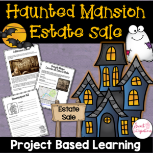 haunted house estate sale | project based learning math | halloween activities