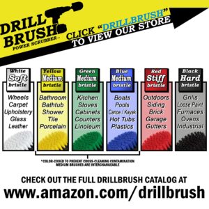 Jumbo Original Brush Set White - Carpet Cleaner Drill Brush Set - Skinny Cleaning Brush - Window Track Cleaning Tools - Crevice Cleaning Brush - Interior Car Detailing Kit - Narrow Cleaning Brush