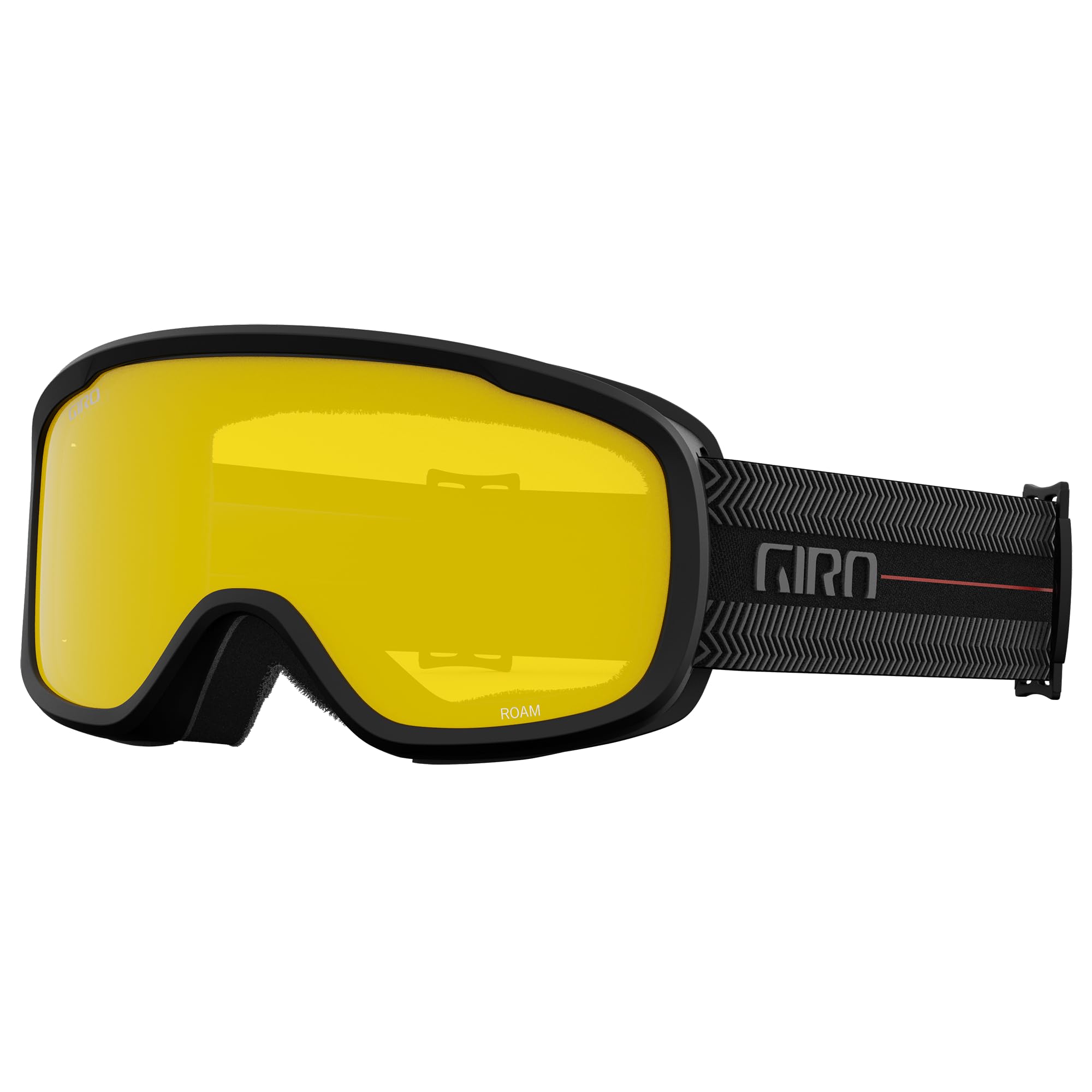 Giro Roam Snow Goggle 2021 - Black Techline with Amber Scarlet/Yellow Lens Medium