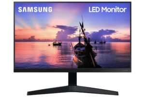 samsung 22" t350 series fhd 1080p computer monitor, 75hz, ips panel, hdmi, vga (d-sub), 3-sided border-less, freesync, lf22t350fhnxza