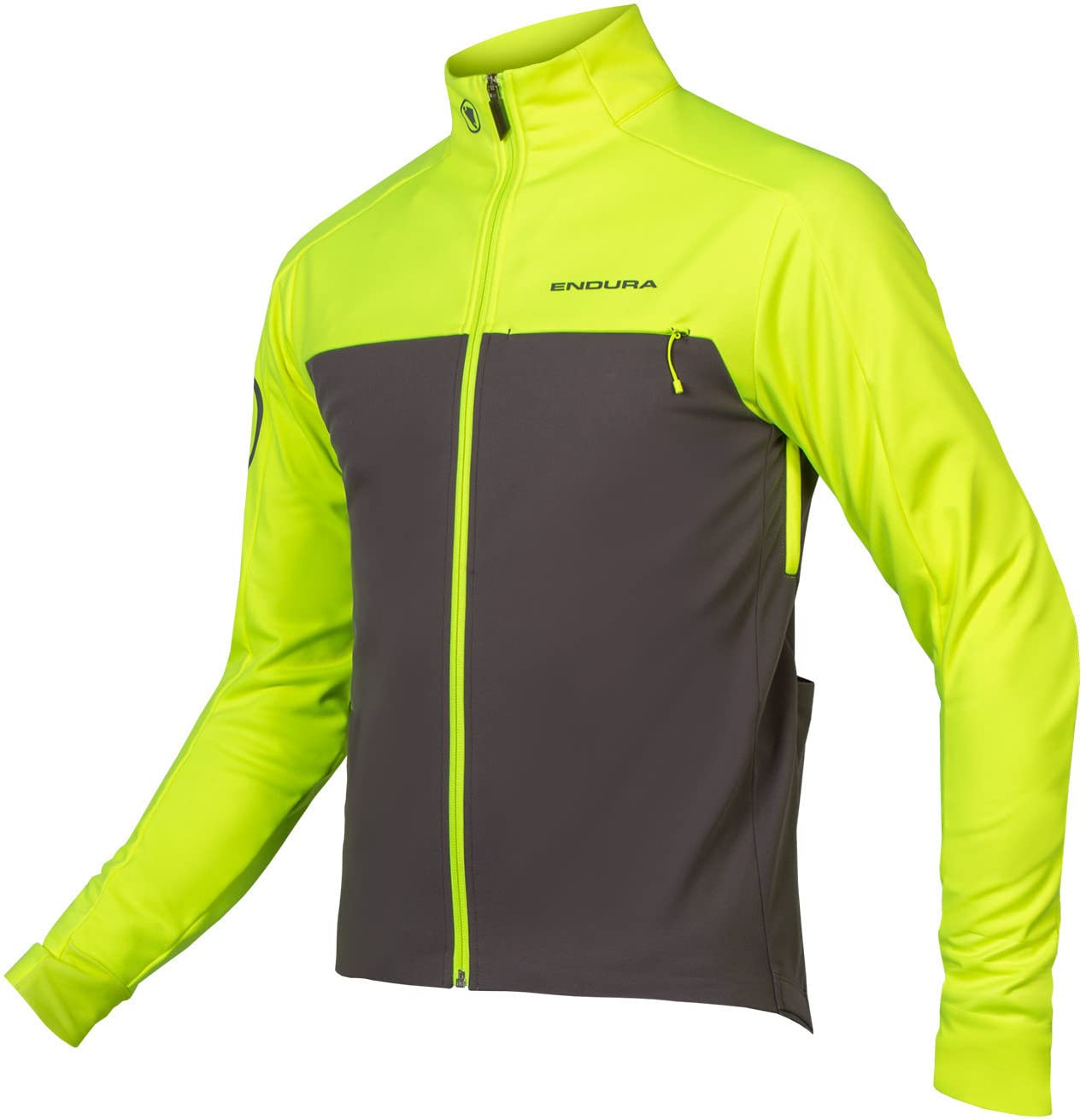 Endura Men's Windchill Windproof Winter Cycling Jacket II Hi-Viz Yellow, X-Large