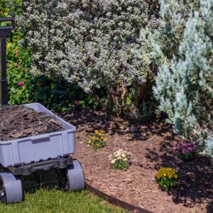 Mighty Max Cart | Collapsible Outdoor Utility Wagon - Heavy-Duty Moving Dolly 250 lb Capacity - Silver 2.5 cu.ft Poly Tub | Made in The USA