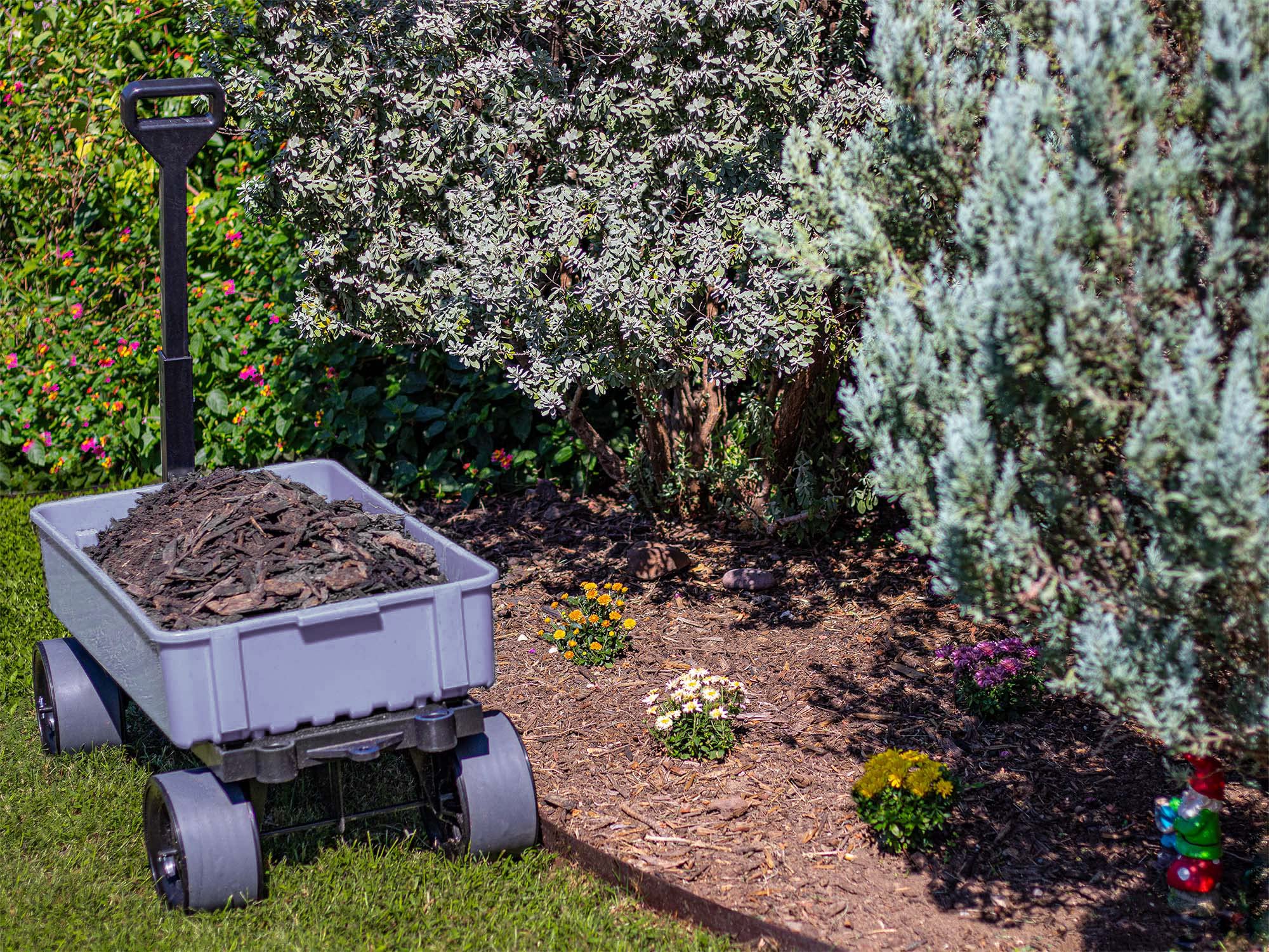 Mighty Max Cart | Collapsible Outdoor Utility Wagon - Heavy-Duty Moving Dolly 250 lb Capacity - Silver 2.5 cu.ft Poly Tub | Made in The USA