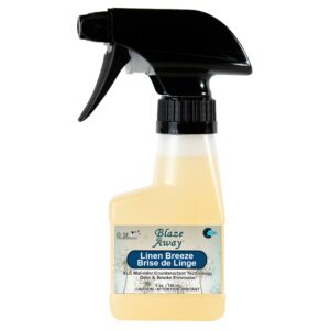 blaze away odor eliminator & smoke neutralizer spray (linen breeze, 5 oz.)