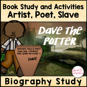 book study and activities for dave the potter