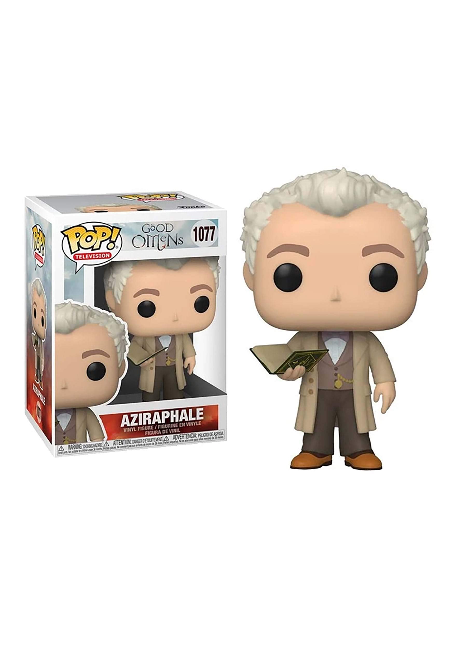 Funko Pop! TV: Good Omens - Aziraphale with Book (Styles May Vary)