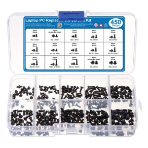 mmobiel 450 pcs laptop notebook computer replacement screws kit for hp, ibm, lenovo, toshiba, gateway, samsung, dell, sony, acer, asus, ssd hard disk sata