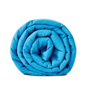 tongdada kids weighted blanket | 40''x60'',10lbs | for child between 80-125 lbs | premium cotton material with glass beads | teal