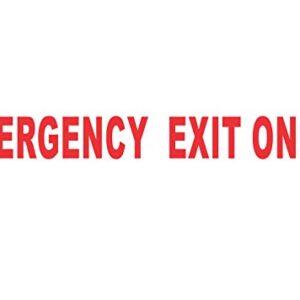 Emergency Exit Only Decal