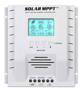 first solar mppt charge controller 40 amp, 12v 24v auto 40a solar panel charge regulator, max 100v input with lcd display for lead-acid sealed gel agm flooded lithium battery(mppt 40a)