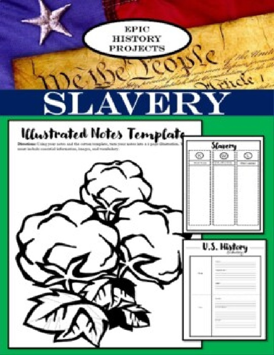 U.S. History: Slavery - Mini Lesson & Illustrated Notes Activity