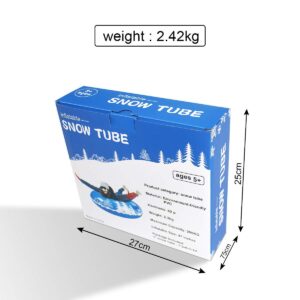 SUNSHINEMALL Snow Tube - 45 Inch Inflatable Snow Sled Snow Toys Sofa Shape for Kids and Adults Heavy Duty Inflatable Snow Tube Winter Outdoor Toys for Kids and Adults