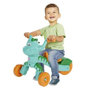 little tikes go and grow dino indoor outdoor ride on toy trike for preschool kids - toddlers dinosaur inspired toys and toddler trike to develop motor skills for boys girls age 1-3 years