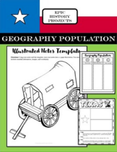 tx. history: geography & population - illustrated notes