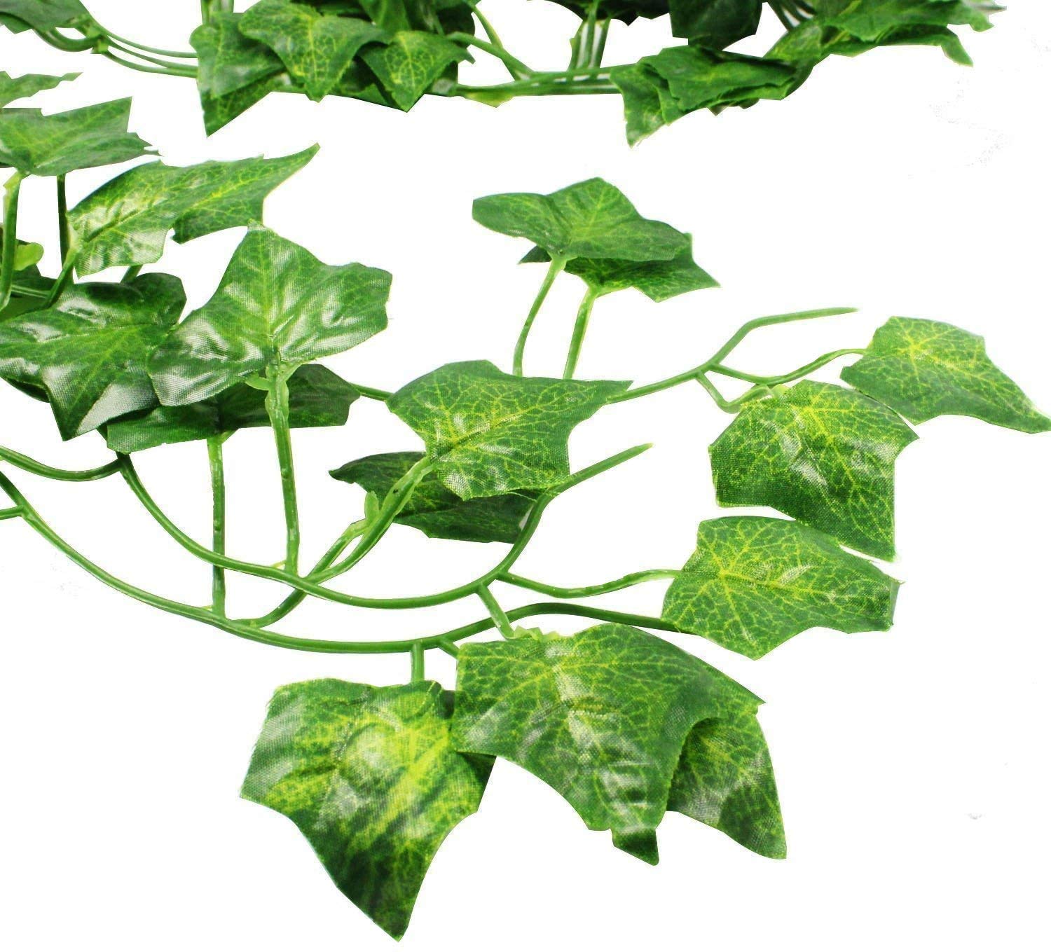 SO CAL PRO Fake Ivy Leaves Artificial Ivy Greenery Vines for Room Decor Leaves Room Decor Fake Leaves Ivy Eucalyptus Garland Faux Vines Wedding Decor (36 Strands of Ivy)