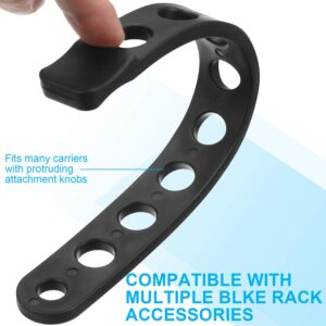 6 Pieces Bike Rack Rubber Strap Bike Rack Cradle Replacement Strap Cycling Rubber Wheel Strap for Bike Rack (Black)