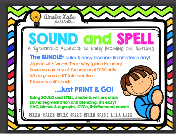 Sound + Spell: A Systematic Approach to Early Decoding and Spelling