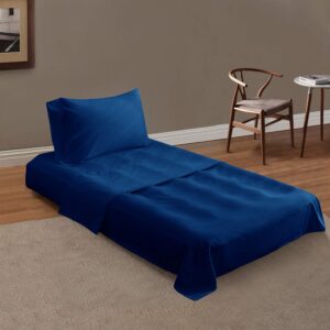 Style University Dorm Survival Kit Inflatable Bed Set, Twin, Blue