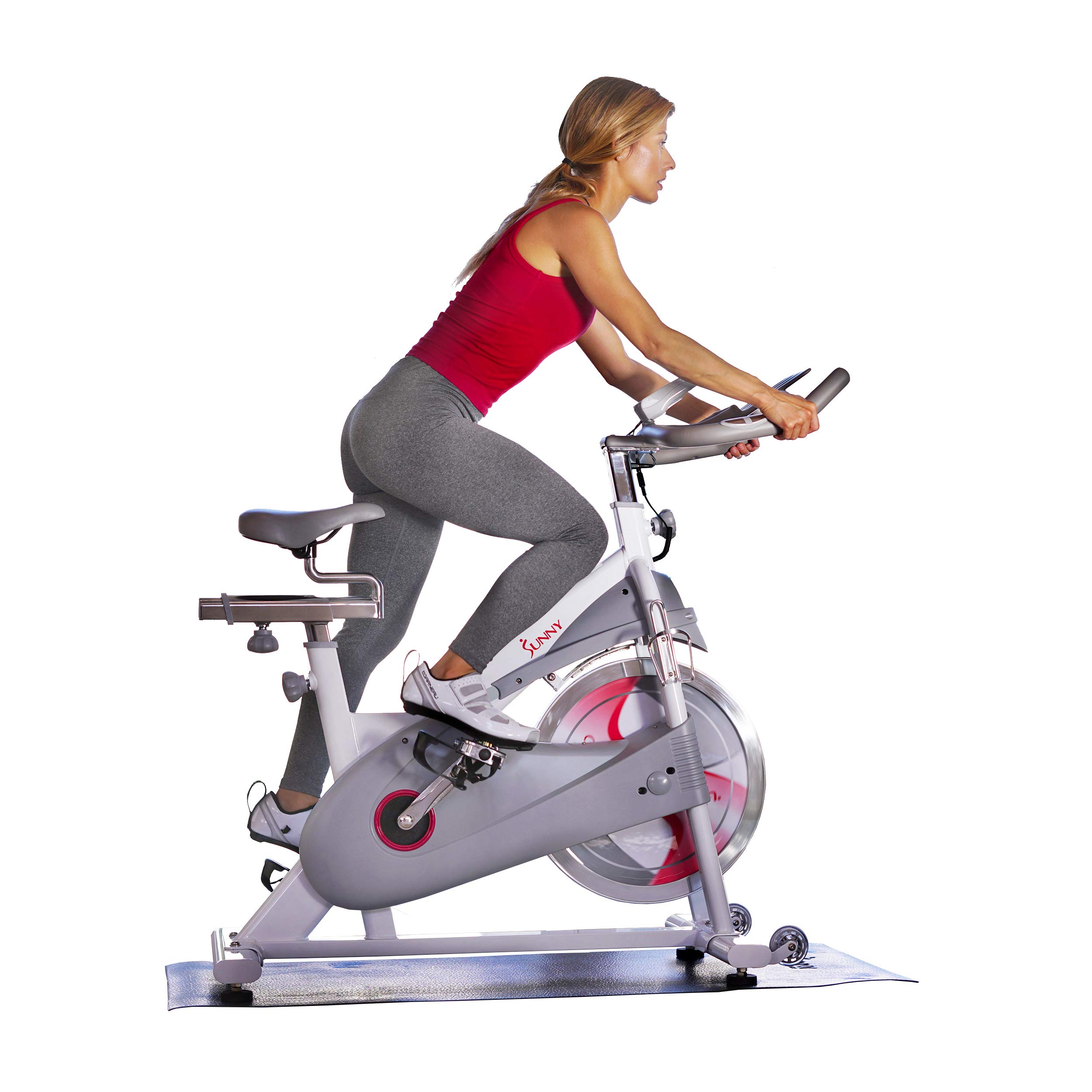 Sunny Health & Fitness Magnetic Belt Drive Premium Indoor Cycling Bike - SF-B1876