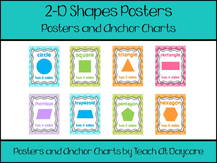 Printable 2-D Shapes Posters