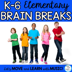 brain breaks and games for the elementary classroom management, team building, community, sel