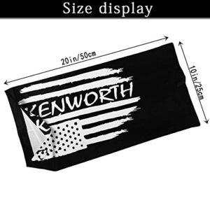 American Flag Kenworth 3D Neck Gaiter Bandana Mouth Mask, Suitable for Fishing, Perfect for Women's Men's