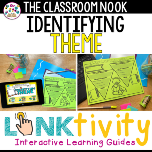 theme in literature linktivity (digital resource, printables, teacher guide)