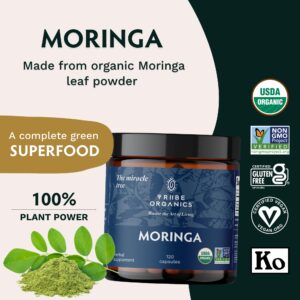 ENDURANCE DUO: Organic KSM-66 Ashwagandha + Organic Moringa - Vegan capsules - 2 Month Supply - Reduce stress fatigue tension worry laziness - Boost energy immunity performance memory focus