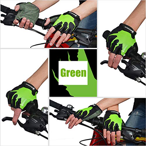 PSPORT for Men Women Cycling Gloves Half Finger Bicycle Gloves Bike Gloves Anti Slip Shockproof Breathable Sports Gloves