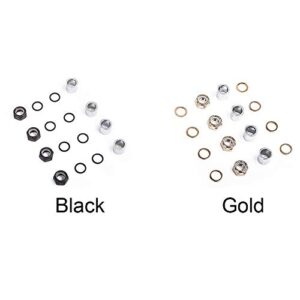 Metal Spacer Washer, Hardware Set Repair Nuts Kit for Skateboard Bearing Spacers and Truck Washers Speed Rings Longboard Accessories Parts