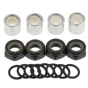 Metal Spacer Washer, Hardware Set Repair Nuts Kit for Skateboard Bearing Spacers and Truck Washers Speed Rings Longboard Accessories Parts