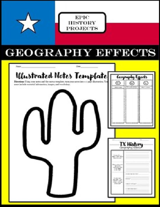 Texas History: Geographic Effects - Illustrated Notes