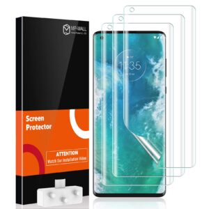 mp-mall 3-pack screen protector designed for motorola moto edge plus, motorala edge+, self healing flexible tpu film hd clear